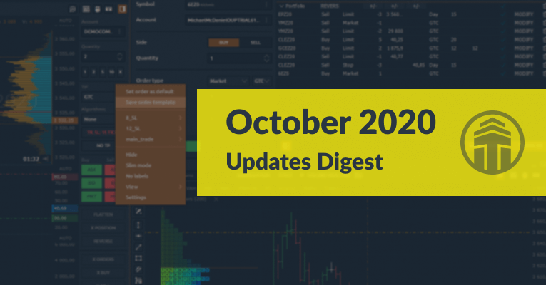 Order Templates, Multiple Order Entry panel, New Indicators and More ...