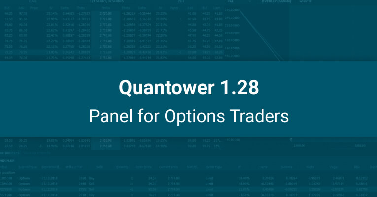 Option Analytics panel, IQFeed & Quandl data feeds, and multiple ...